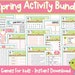 Spring Printable Game Bundle | Spring Games for Kids | Kids Spring ...