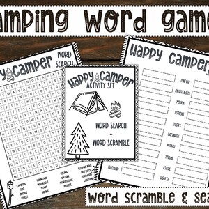 Camp Games, Camp Activities, Printable Camping Games, Campfire Games ...
