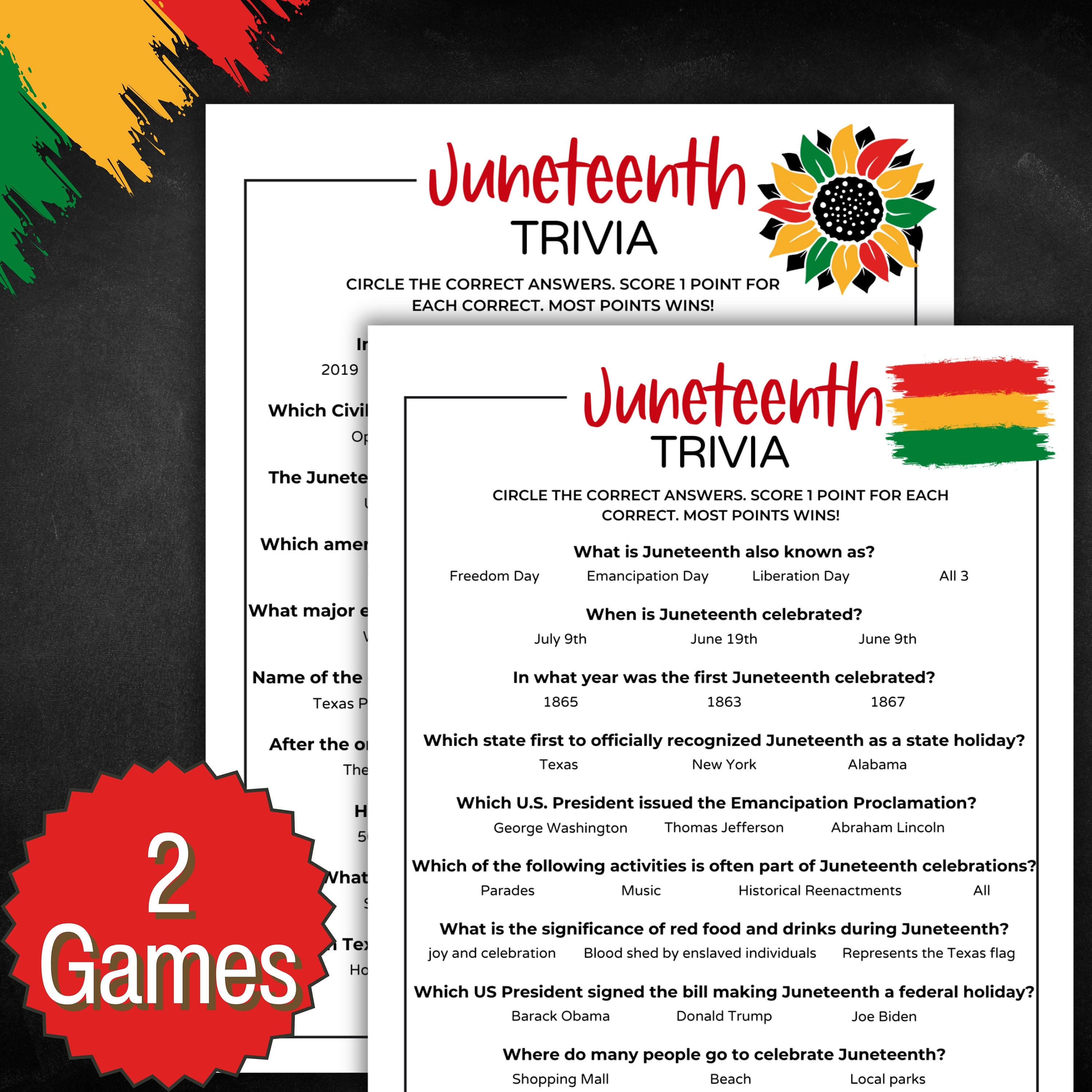 Juneteenth Trivia Game | Juneteenth Quiz | African American History ...