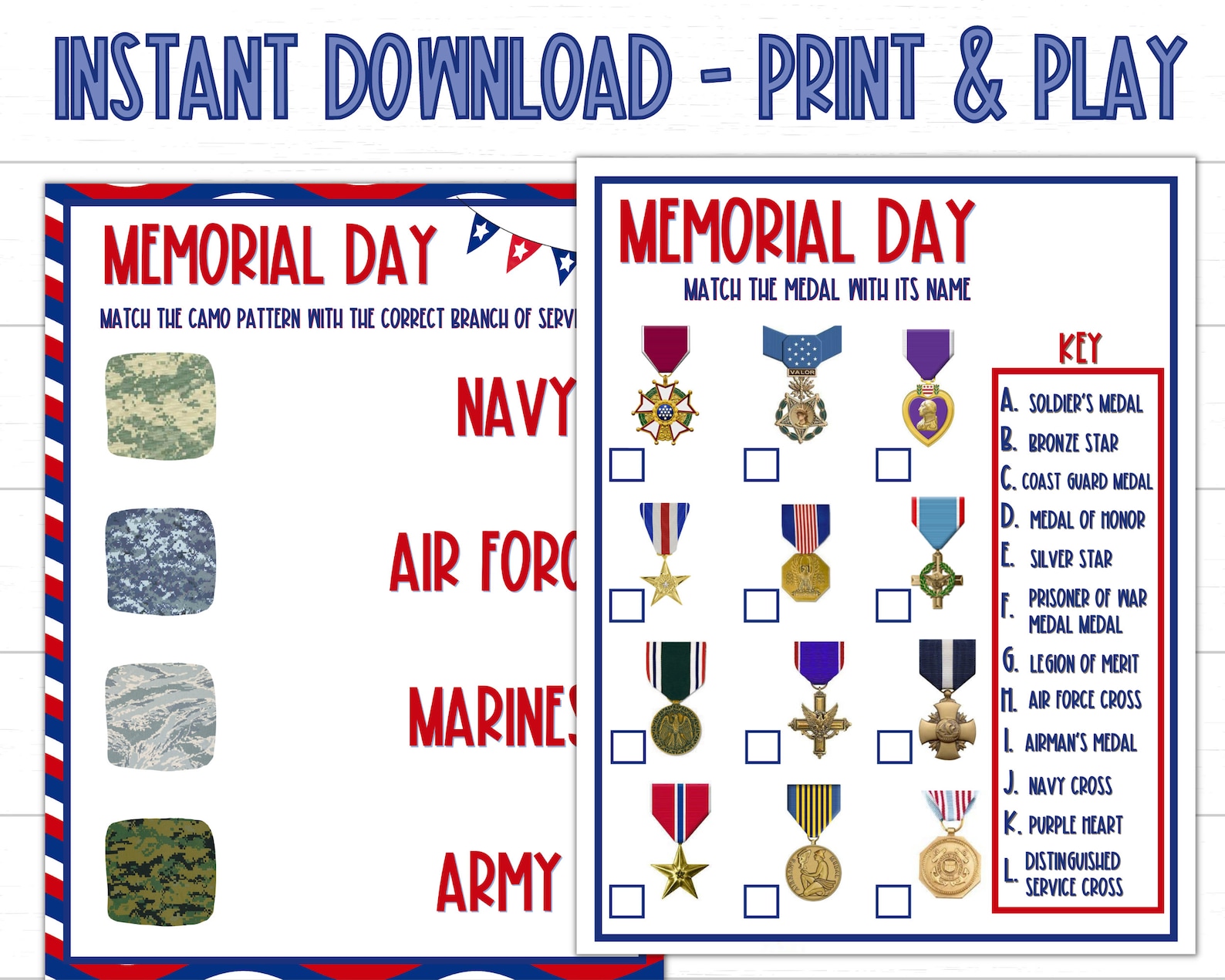 Memorial Day Trivia Games | Printable Memorial Day Games | Party Games ...