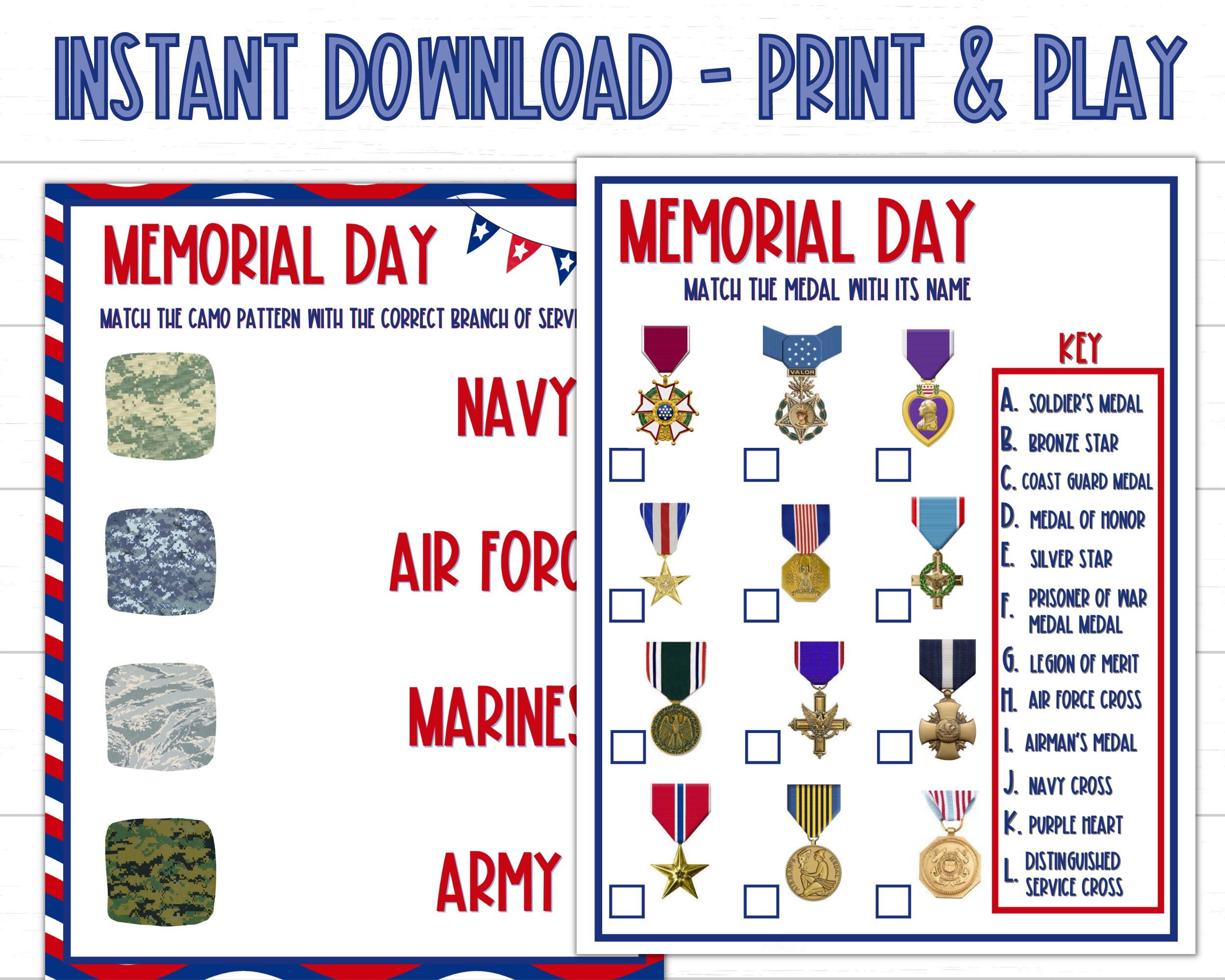 Memorial Day Trivia Games | Printable Memorial Day Games | Party Games ...