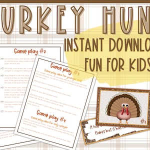 Thanksgiving Scavenger Hunt | Turkey Scavenger | Kids Thanksgiving ...