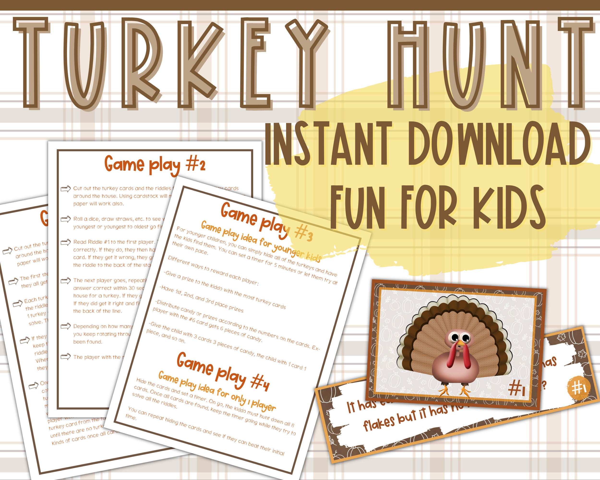 Thanksgiving Scavenger Hunt Turkey Scavenger Kids Thanksgiving ...