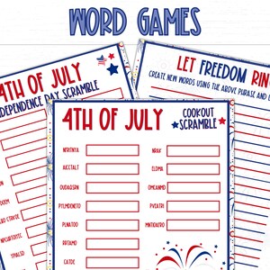 4th of July Games | Independence Day Game | July 4th Games | Patriotic ...