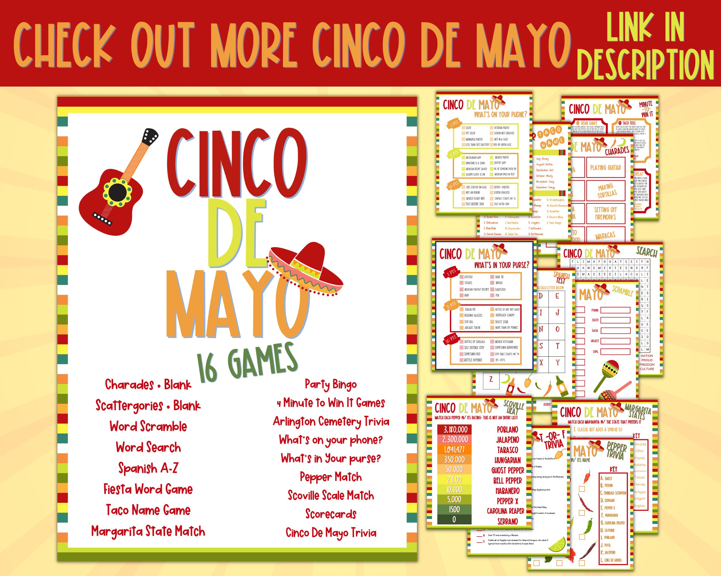 Cinco De Mayo Games | Cinco De Mayo Party Minute to Win It | Minute to ...