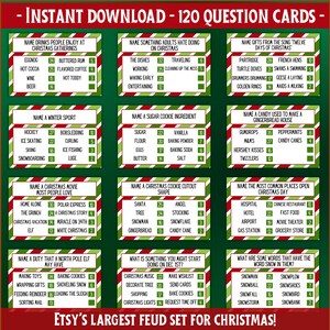 Christmas Family Feud MEGA Bundle, Friendly Feud Printable, Christmas ...