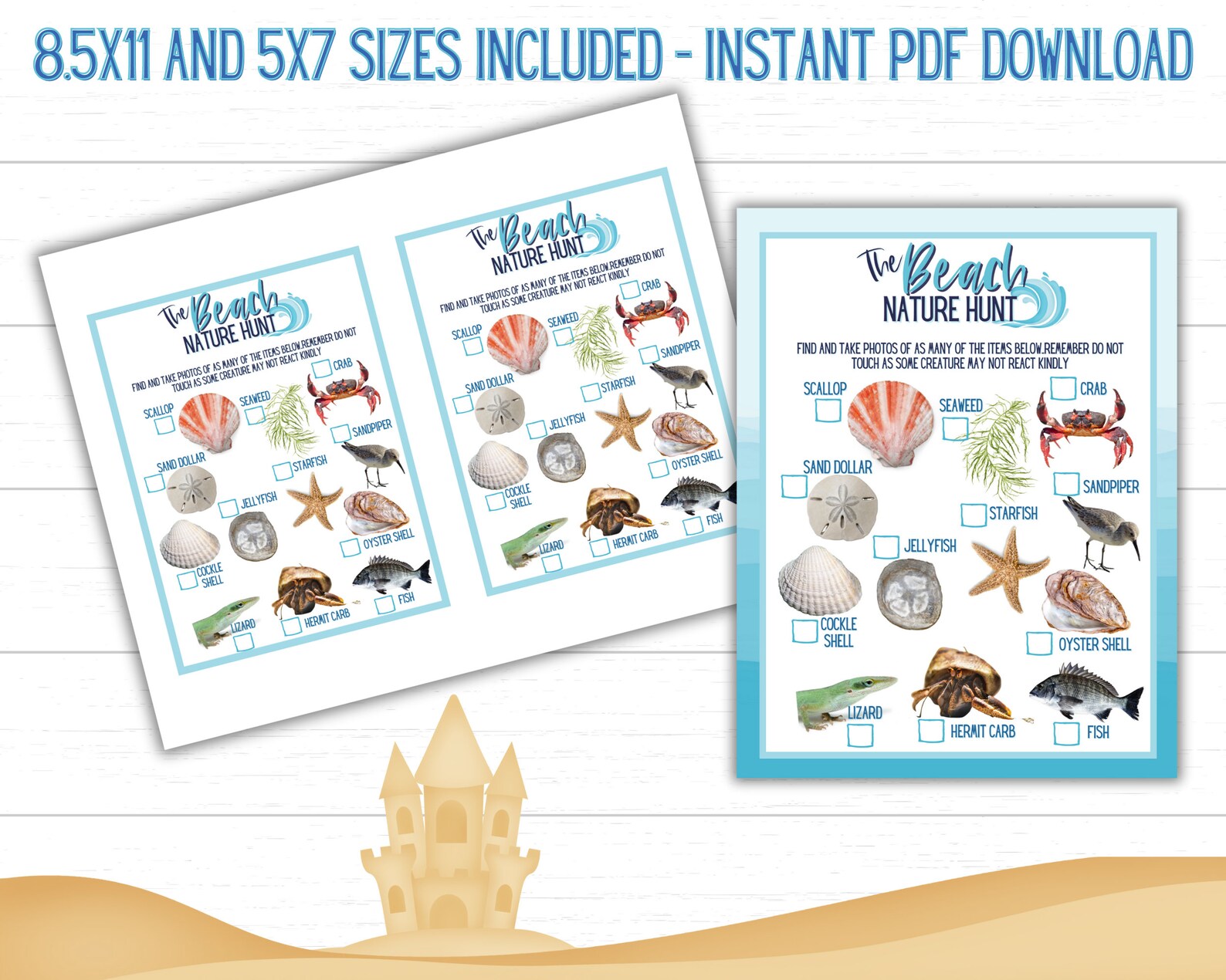 Beach Game Set | Printable Summer Beach Game Bundle | Kids Adults Teens ...