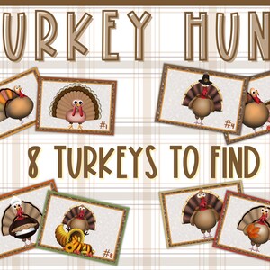 Thanksgiving Scavenger Hunt | Turkey Scavenger | Kids Thanksgiving ...