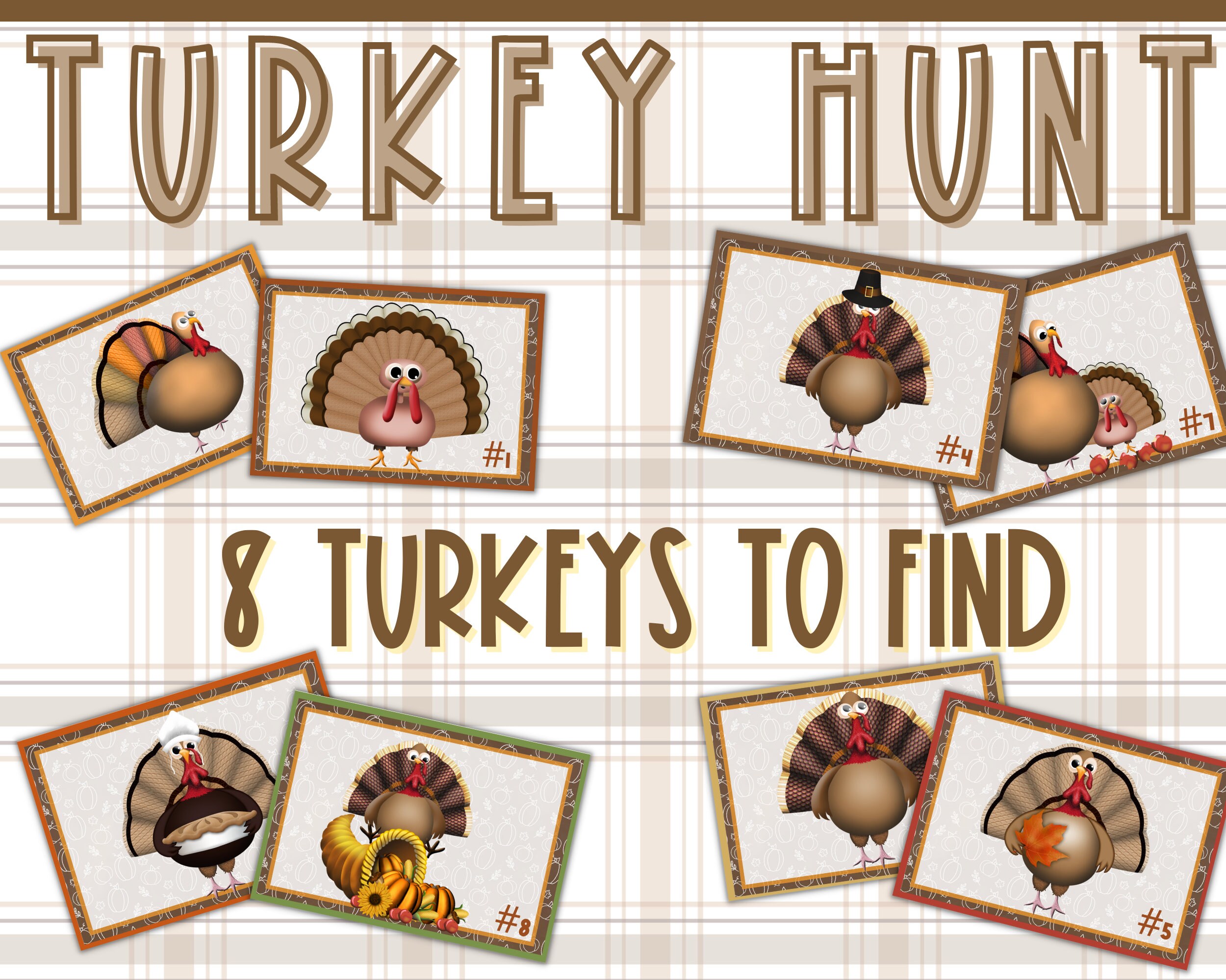 Thanksgiving Scavenger Hunt Turkey Scavenger Kids Thanksgiving ...