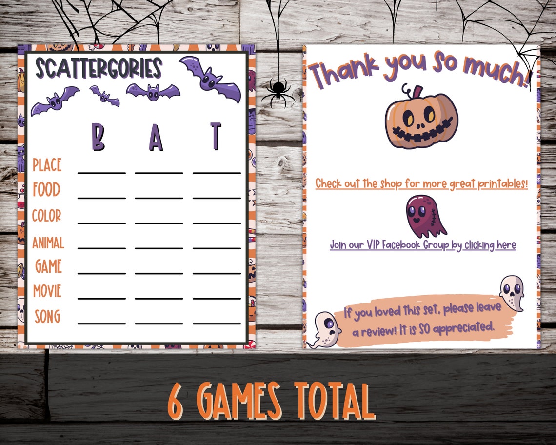 Kids Halloween Printables Halloween Party Games Halloween - Etsy