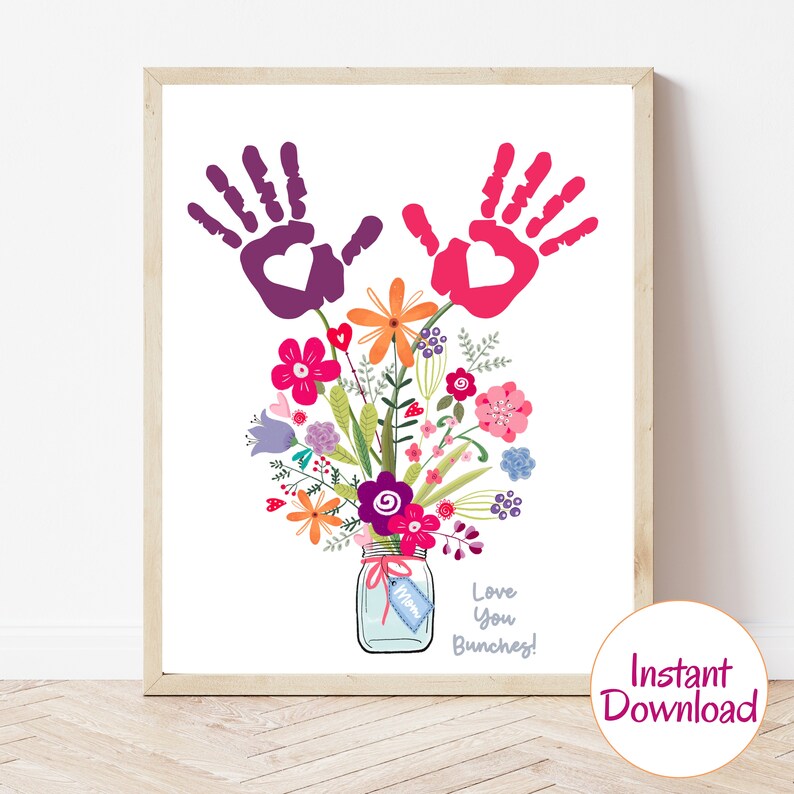 Mothers Day Handprint | Handprint Art | Handprint Craft | Mothers Day ...