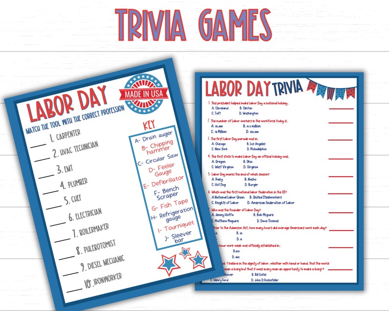Labor Day Games | Labor Day Activities | Summer Party Game | Cookout ...