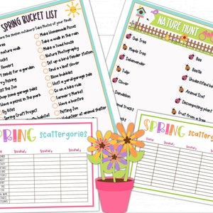 Spring Printable Game Bundle | Spring Games for Kids | Kids Spring ...