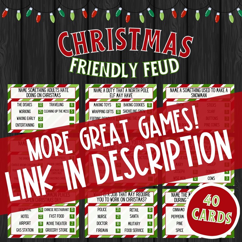 Christmas Scavenger Hunt | Christmas Lights Game | Christmas Party Game ...