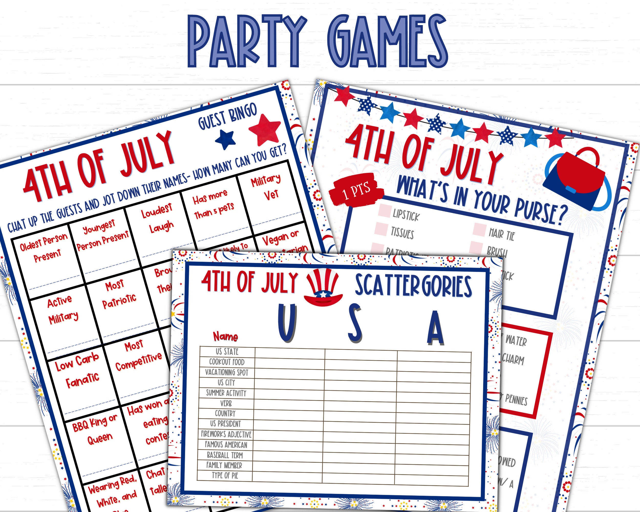 4th of July Games Independence Day Game 4th of July Party Games ...
