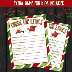 Christmas Finish the Lyrics Game | Party | Christmas Carols Game ...