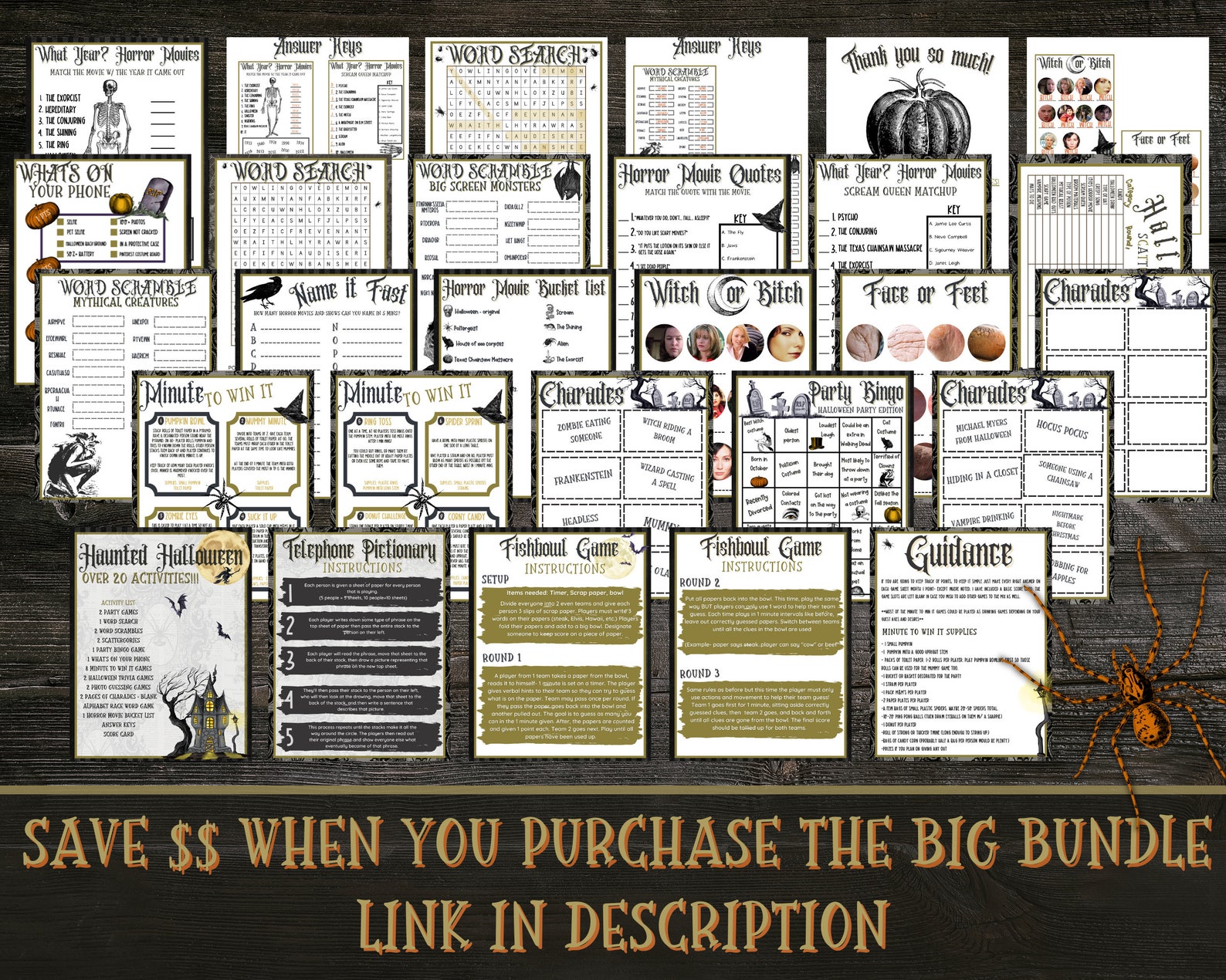 Halloween Whats on Your Phone, Halloween Party Game, Halloween ...