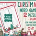 Printable Christmas Word Game Family Holiday Party Game Kids Printable ...
