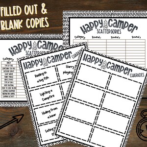 Camping Games, Camping Activities, Printable Camping Games, Campfire ...