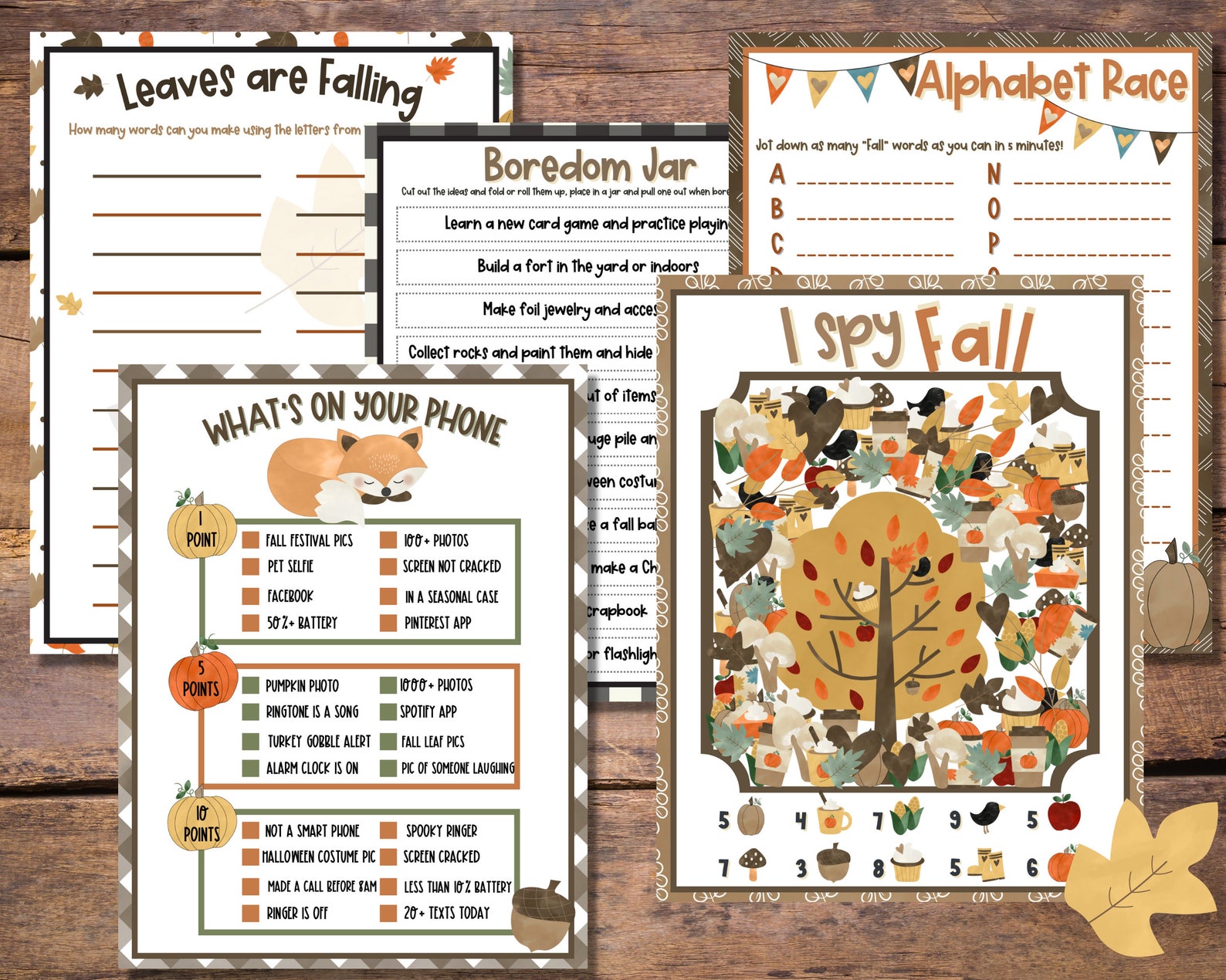 Fall Games, Autumn Games, Fun Party Games, Fall Printables, Autumn ...