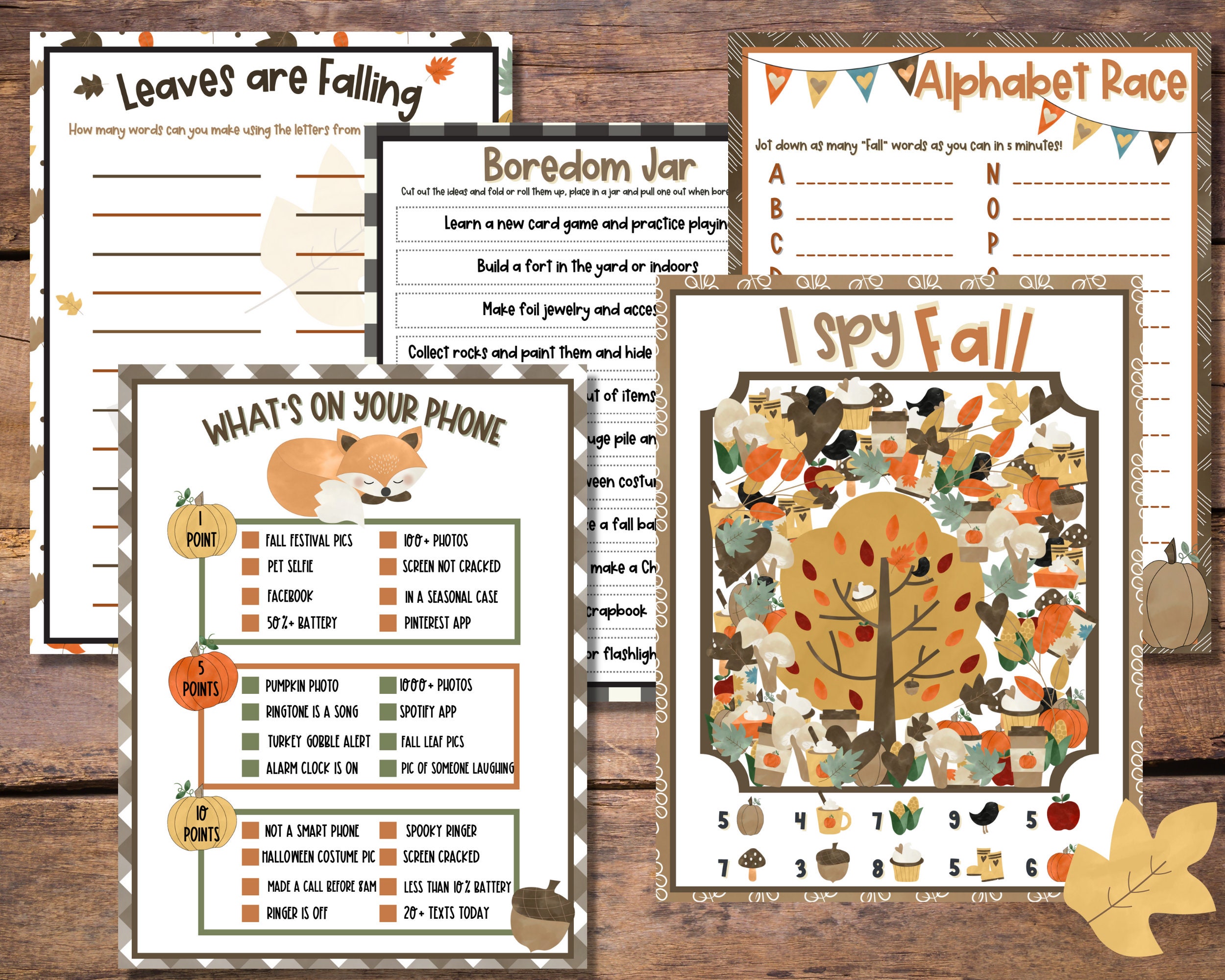 Fall Games, Autumn Games, Fun Party Games, Fall Printables, Autumn ...