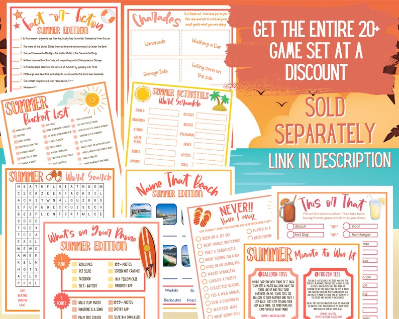 Summer This or That Game | Printable Summer This or That Activity ...
