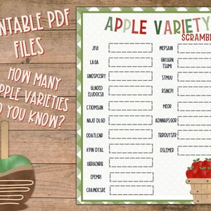 Fall Apple Games, Autumn Games, Fun Party Games, Fall Printable, Autumn ...