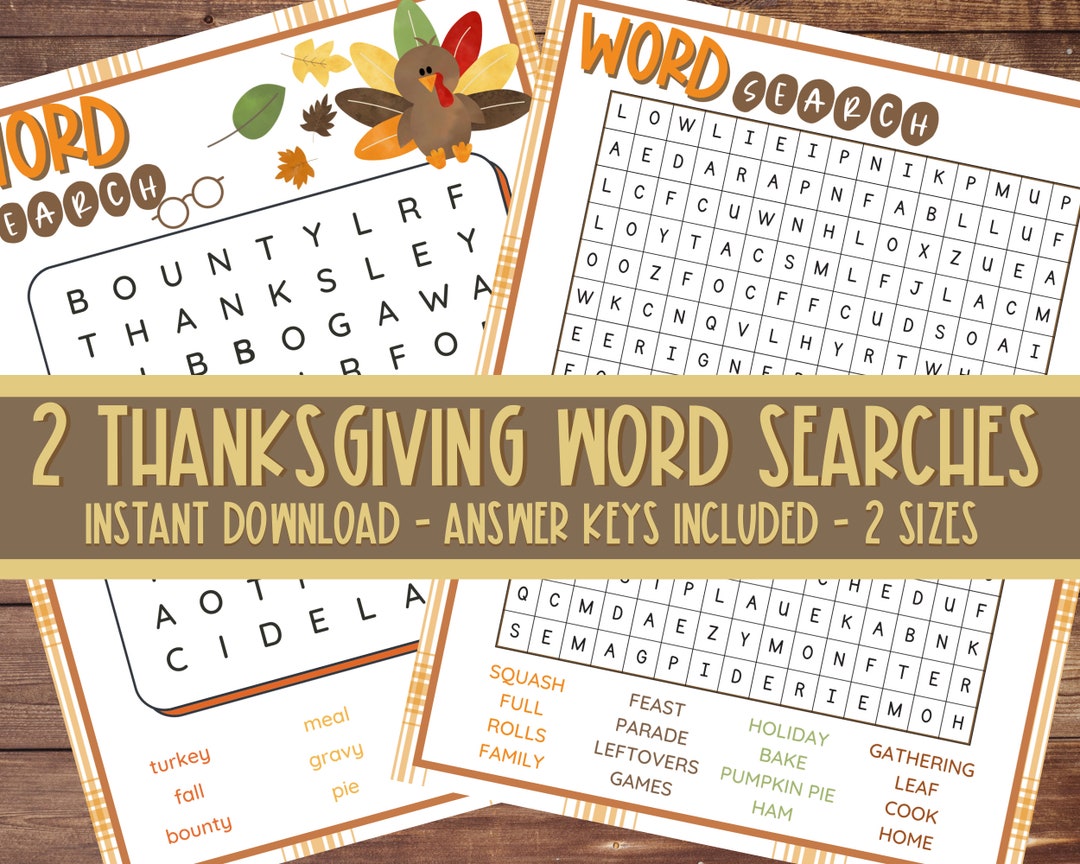 Thanksgiving Word Search | Thanksgiving Kid Games | Thanksgiving ...