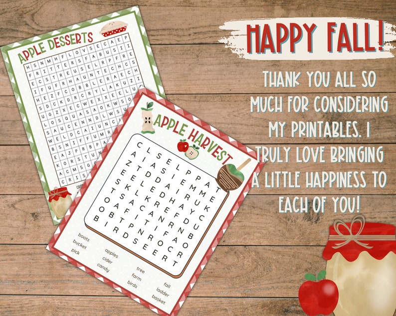 Fall Apple Games Autumn Games Fun Party Games Fall - Etsy