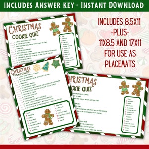 Christmas Cookie Quiz | Christmas Cookie Swap | Cookie Exchange ...