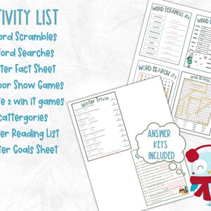 Snow Day Games, Snow Day Activities, Kids Snow Day Games, Snow Day ...