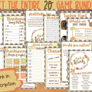 Thanksgiving Would You Rather Game Printable Thanksgiving Games ...