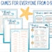 Beach Game Set | Printable Summer Beach Game Bundle | Kids Adults Teens ...