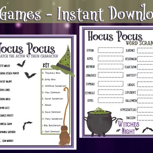 Hocus Pocus Trivia, Hocus Pocus Games, Hocus Pocus, Halloween Party ...