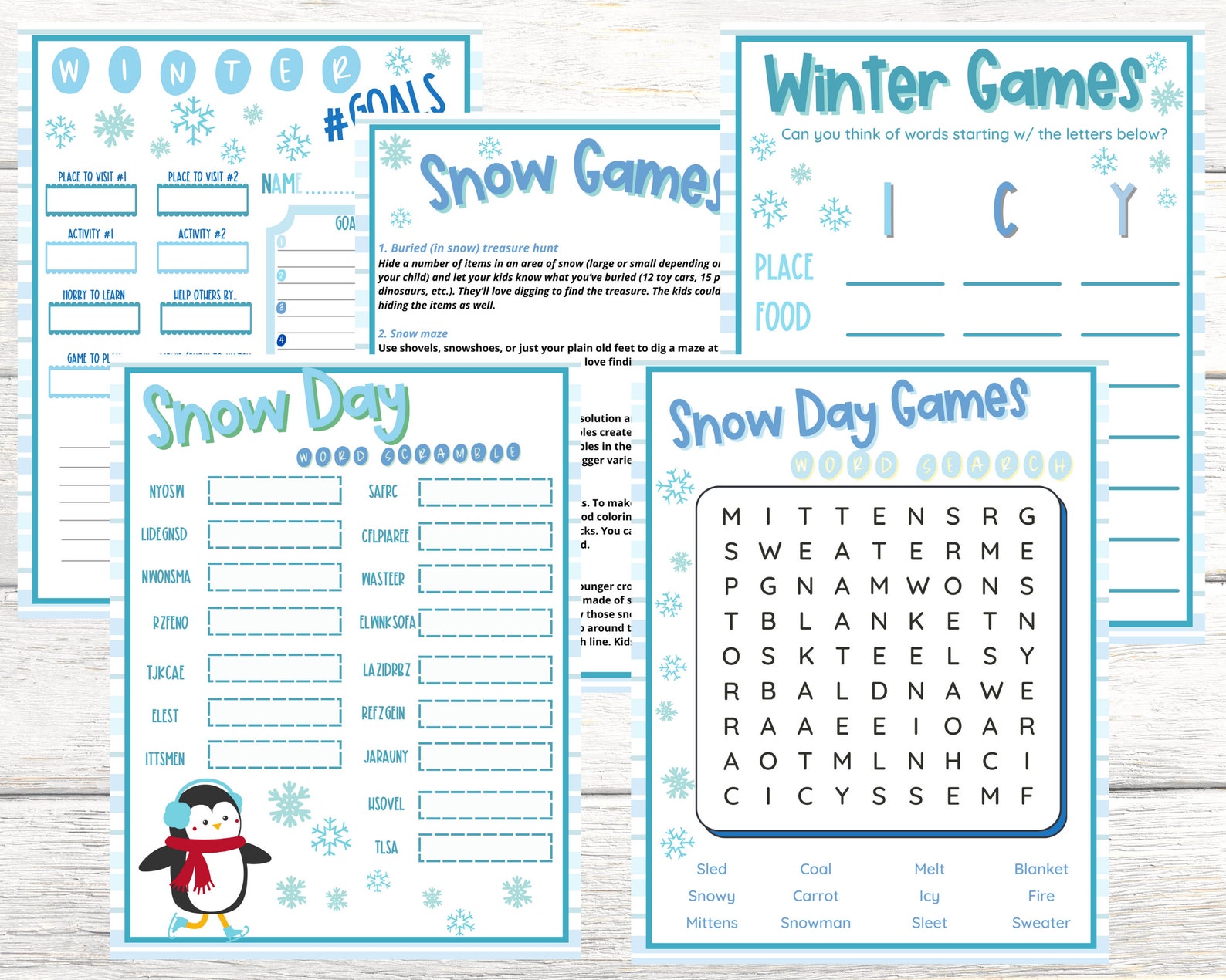 Snow Day Games, Snow Day Activities, Kids Snow Day Games, Snow Day ...