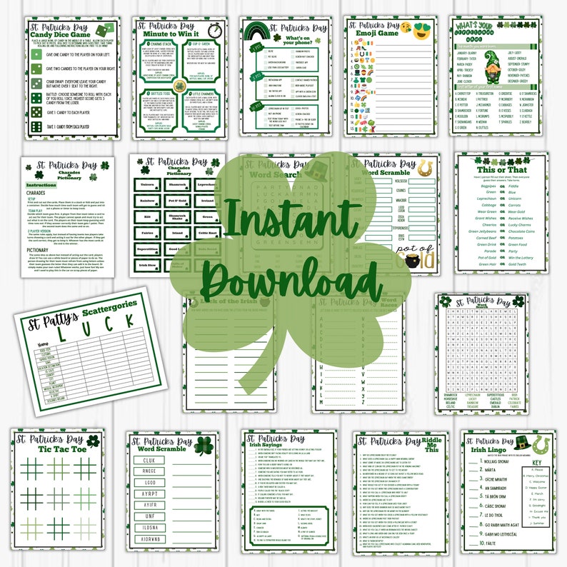 St Patrick's Day Games | St Patrick's Day Activities | St Patrick's Day ...