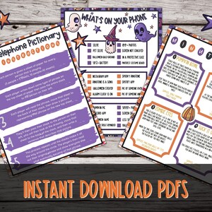 Kids Halloween Party Game, Halloween Party Games, Halloween Game Bundle ...