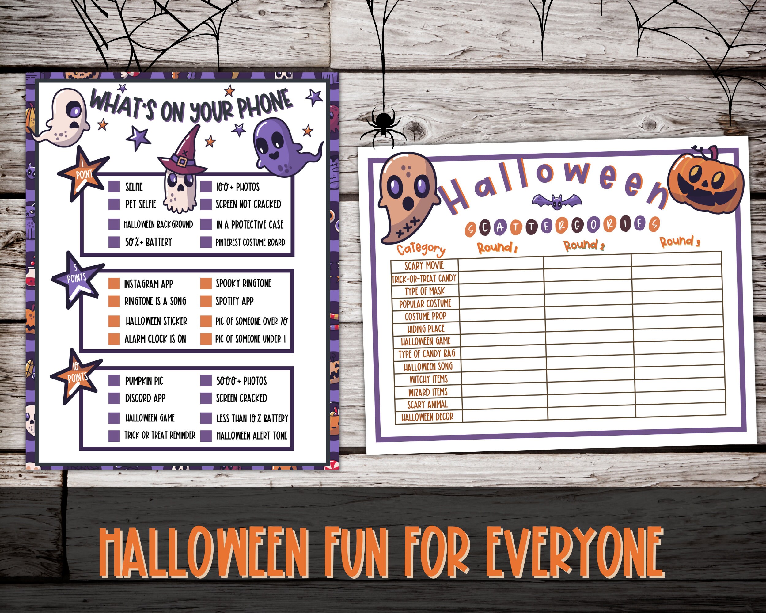 Kids Halloween Party Game, Halloween Party Games, Halloween Game Bundle ...