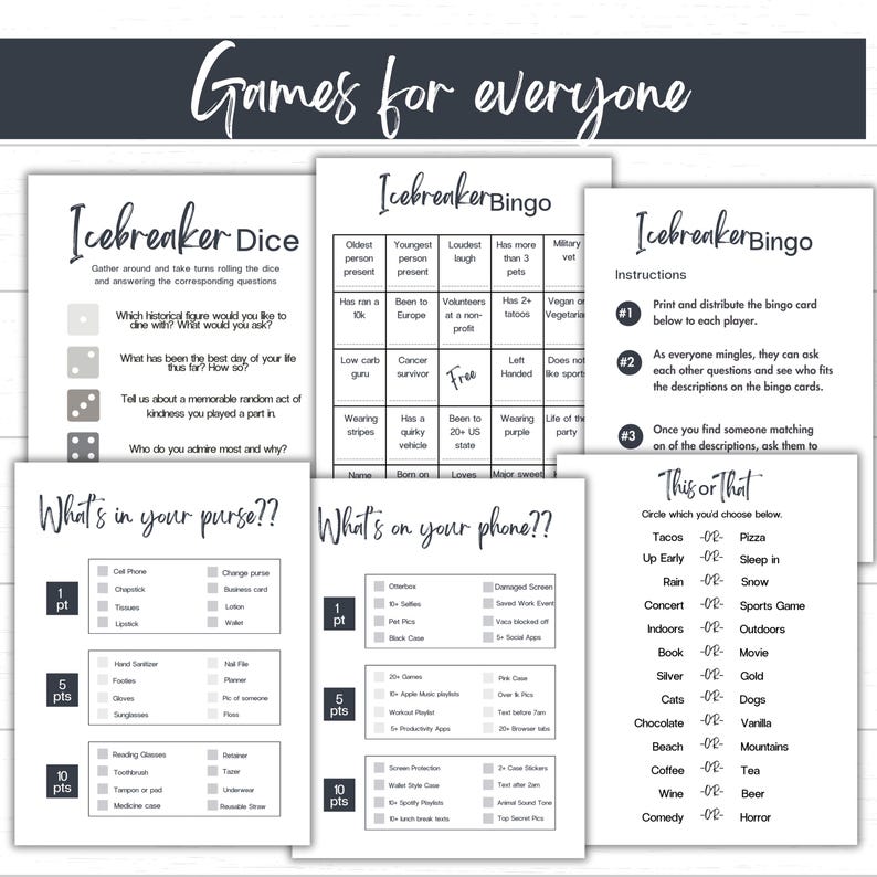 Team Building Games | Icebreaker Game | Team Building Game Set | 35 ...