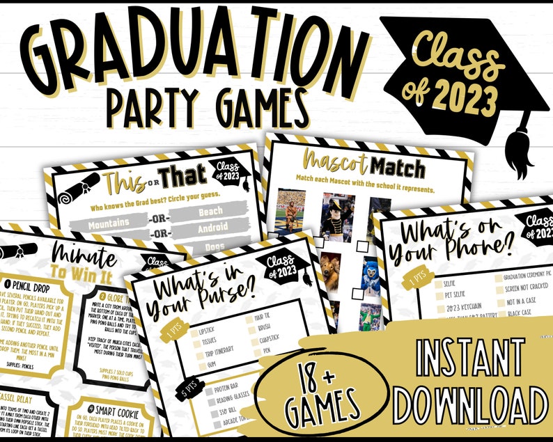Graduation Games Graduation Party Games High School - Etsy