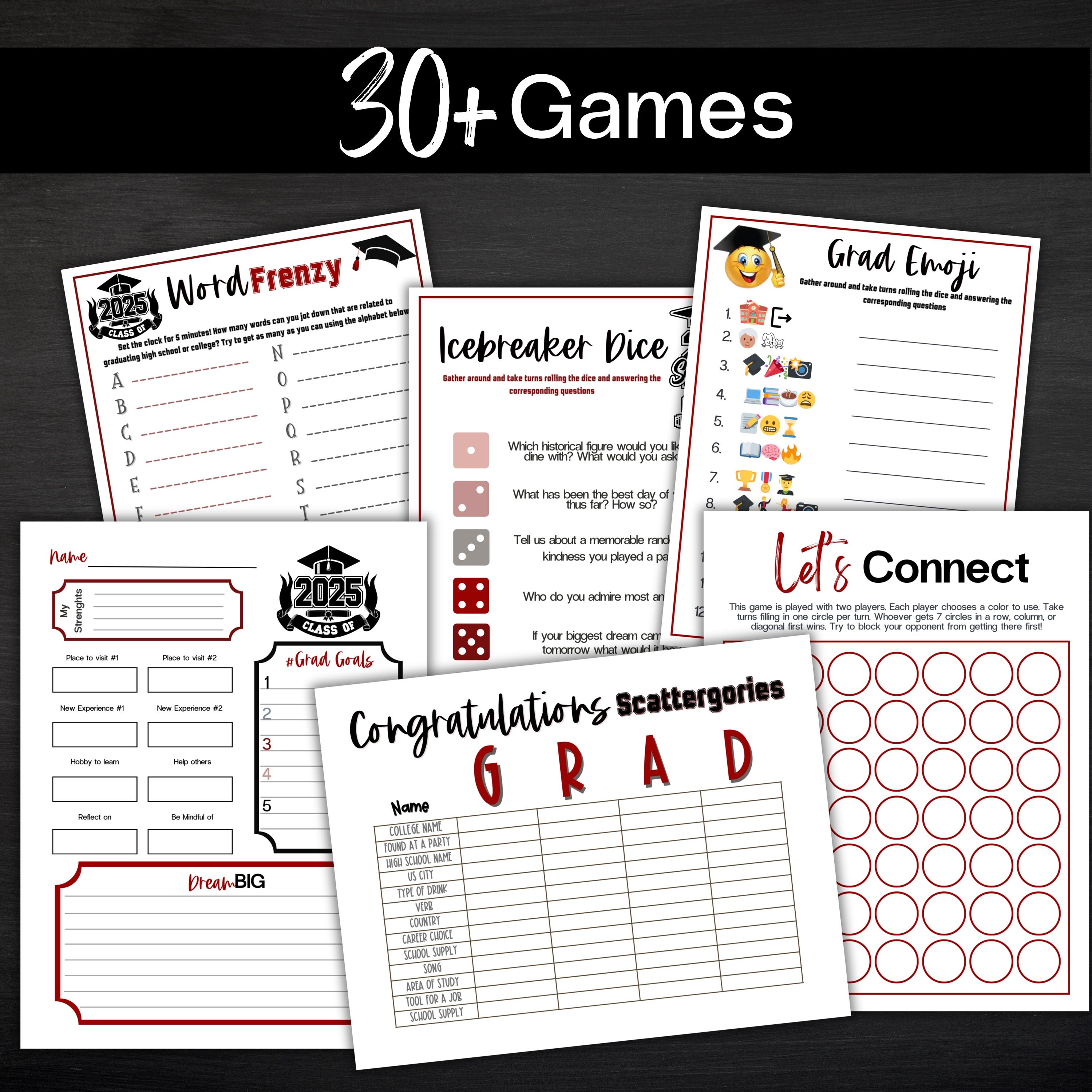 2025 Graduation Games | Graduation Games | Graduation Party Games ...