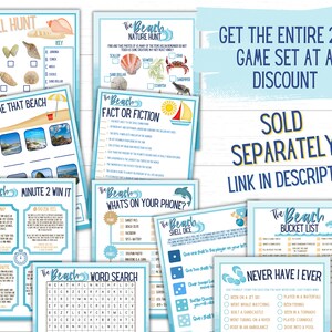 Beach Word Scramble Set | Printable Summer Word Scramble | Kid | Teen ...