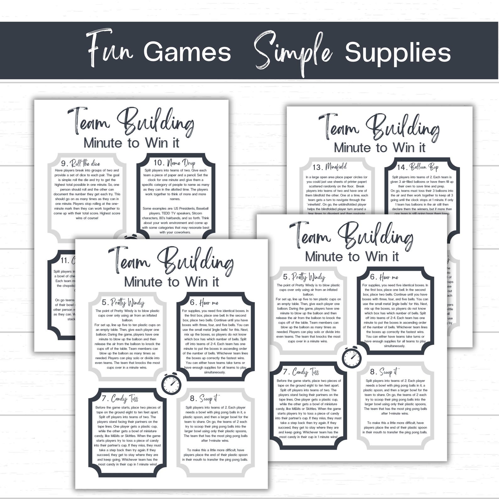 Team Building Games | Team Building Activity | Work Party Game | Office ...