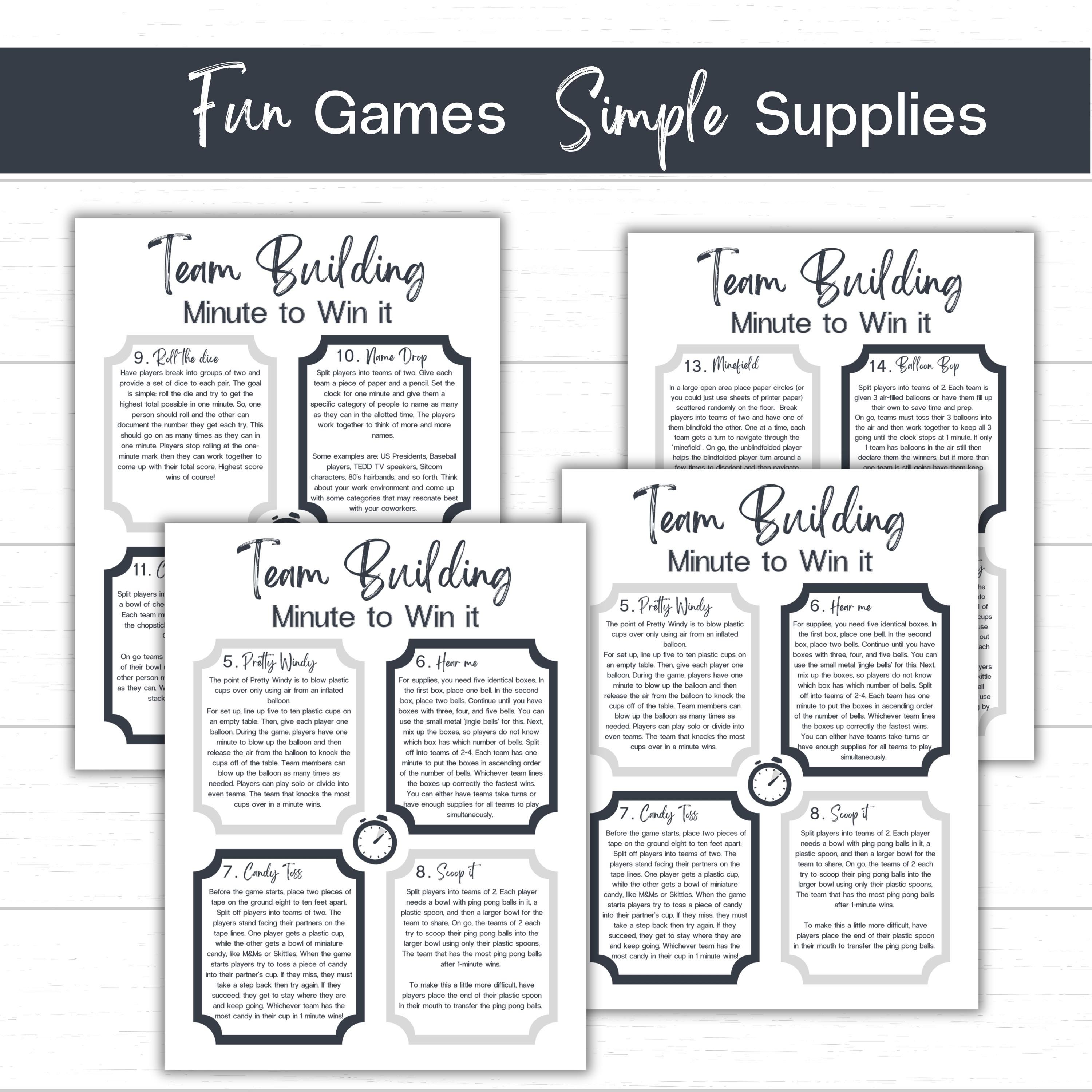 Team Building Games | Team Building Activity | Work Party Game | Office ...