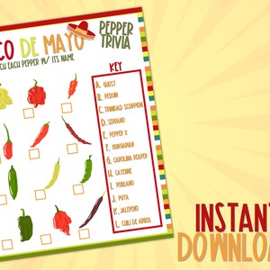 Cinco De Mayo Trivia | Cinco De Mayo Party Games | Hot Pepper Trivia ...