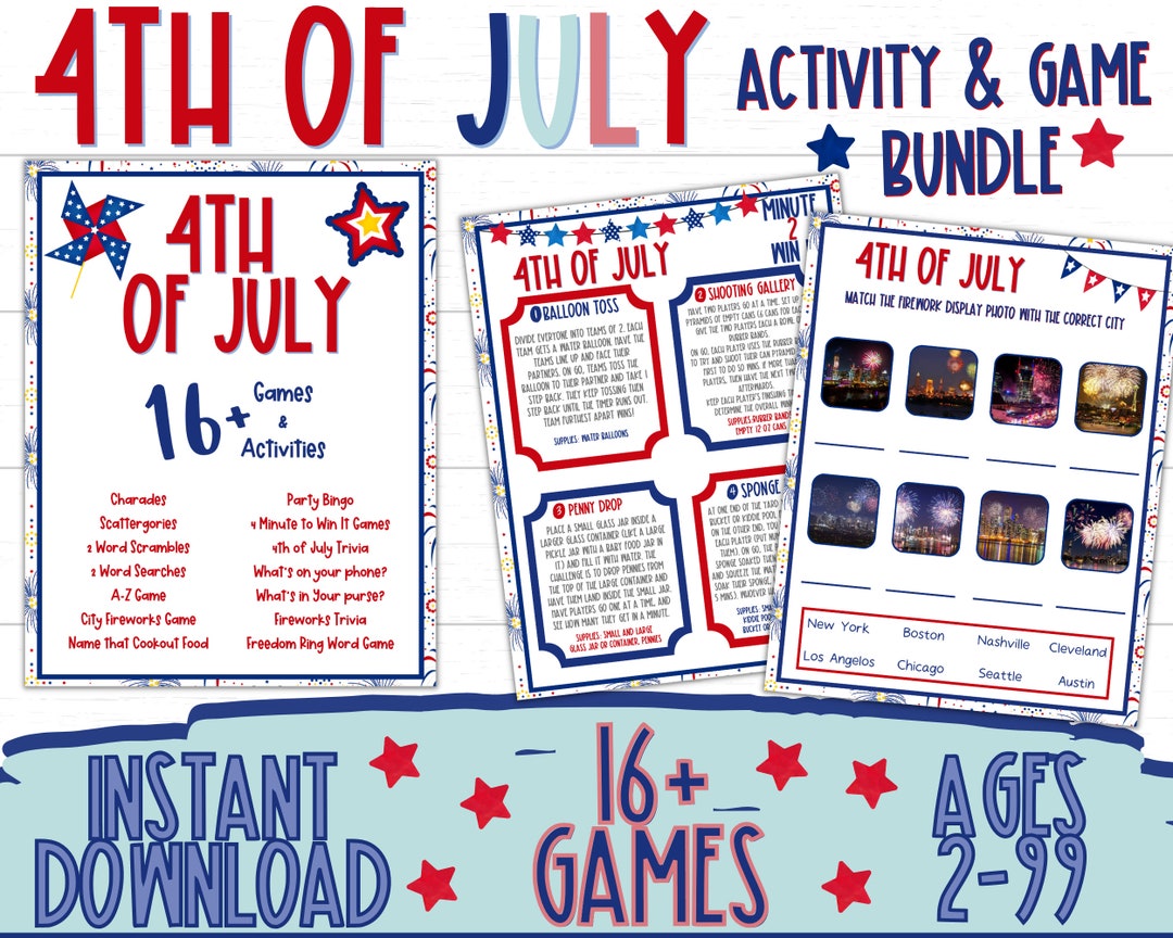 4th of July Games | Independence Day Game | July 4th Games | Patriotic ...