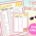 Summer Bucket List Printable Summer Activity Printable Summertime Game ...