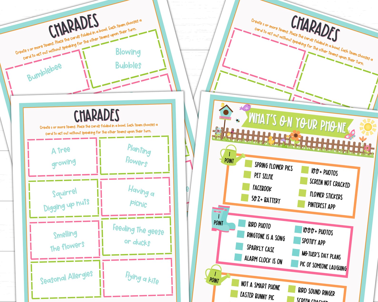 Spring Printable Game Bundle | Spring Games for Kids | Kids Spring ...