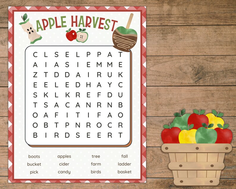 Fall Apple Games, Autumn Games, Fun Party Games, Fall Printable, Autumn ...