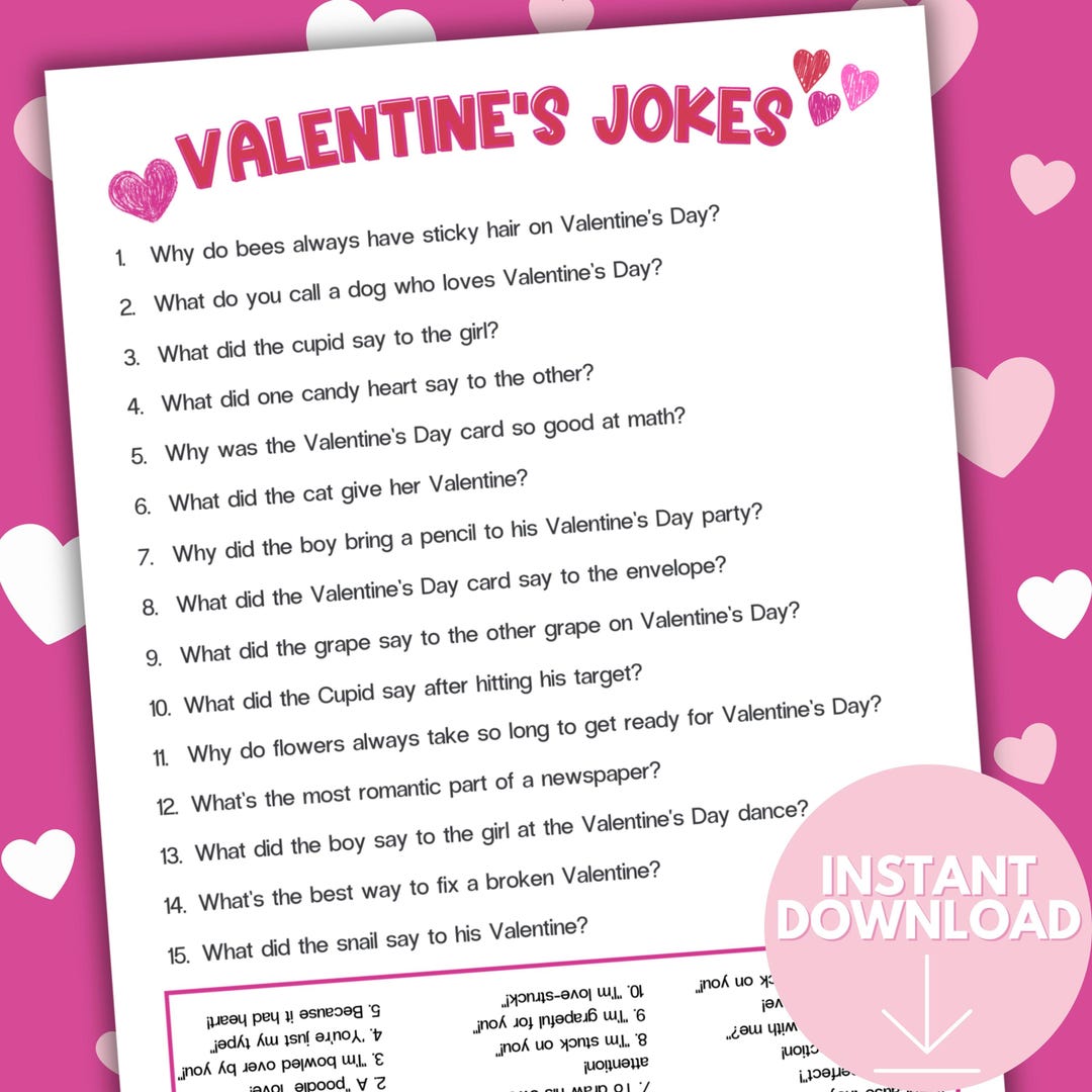 Valentines Day Jokes Valentine's Jokes Jokes for Kids Classroom ...